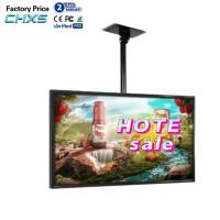 China Double Sided Shop Window Facing High Brightness LCD Screen Digital Electronic Player 43 49in Ceiling Mounted Advertising Display for sale