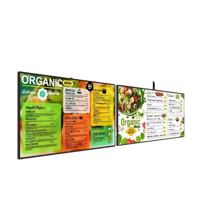 China 43 Inch Ultra Narrow Bezel Digital Signage Menu Board 1920x1080 Android Display for Restaurants for sale