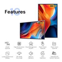 China Indoor Android Video Player 32 43 55 Inch Wall Mounted LCD Advertising Display Monitor Digital Signage 2K 4K for sale