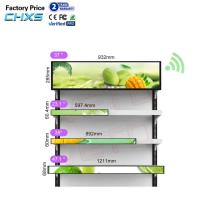 China Customizable Wide Touch Screen LCD Display Stretch Bar Retail Shelf Monitor 19-86 Inch Edge-Lit LED Digital Signage for sale