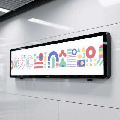 China CH Supermarket DP Loop Solution LCD Bar Display with Touchscreen & Cloud CMS 1 Year Warranty for sale