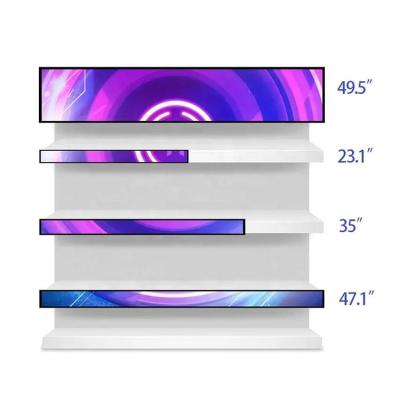 China 48 Inch Ultra Wide Stretched Bar LCD Advertising Display 1920x360 Android 11.0 for sale
