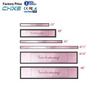 China Wall Mounted Digital Advertising Screen Stretch Bar LCD Display 23.1 38 Inch 1920x360 for sale