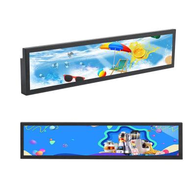 China Ultra-Wide Stretch LCD Display 1920x360 Digital Price Tag Advertising Screen 19-86 Inch for sale