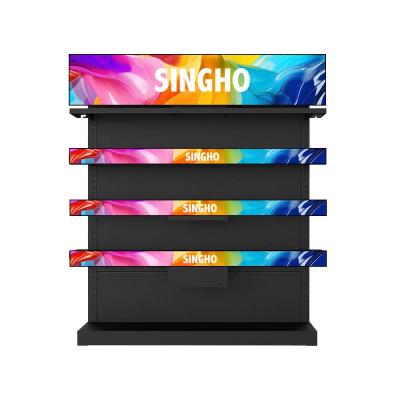 China CH 23.1in-28in Ultra Wide Screen Stretched Bar LCD Advertising Display IPS Panel Edge-Lit LED Backlight Cloud-Based CMS for for sale
