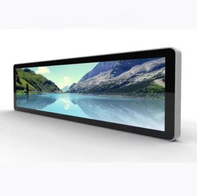 China CH Stretched Bar LCD Display Digital Signage 28 inch IPS Panel Android 11.0 Cloud CMS for sale