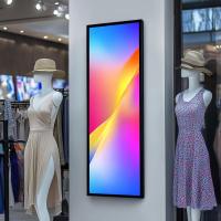 China Ultra Wide Stretched Bar LCD Display 28 inch 1920x360 Digital Signage Advertising Player for Supermarket Shelf Edge for sale