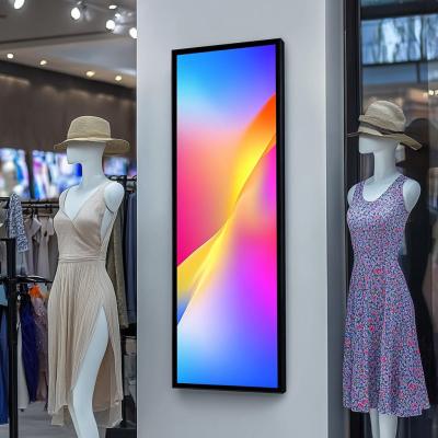 China Ultra Wide Stretched Bar LCD Display 28 inch 1920x360 Digital Signage Advertising Player for Supermarket Shelf Edge for sale