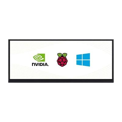 China Ultra Wide LCD Digital Signage Display Stretched Bar Screen Advertising Monitor 60cm 120cm 1920x360 for sale