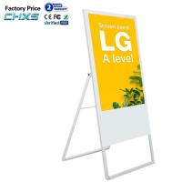 China Indoor FHD LCD Smart Advertising Display 55 Inch Android WiFi Touch Screen Floor Stand for Shopping Mall for sale