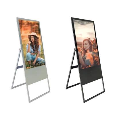 China 65 Inch 4K Ultra Thin Digital Signage LCD Advertising Display Poster Player for sale