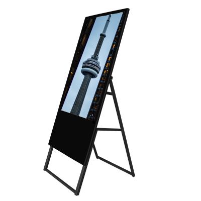China Portable 32 Inch Outdoor PCAP LCD Digital Signage Kiosk 1500 Nits 10 Hours Battery for sale