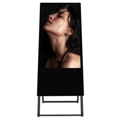 China 43 Inch Portable Indoor LCD Digital Signage Display Kiosk for Retail Advertising Video Stand Totem for sale