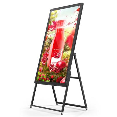 China 49 Inch Portable Indoor LCD Digital Signage Display Kiosk for Retail Advertising Mall Video Stand Totem for sale