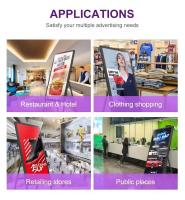 China CHXS 55 Inch Portable LCD Digital Signage Floor Standing Advertising Poster Screen 1920x1080 for sale