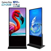 China 55 Inch Touch Screen Interactive Floor Standing Digital Signage Kiosk 1920x1080 Android 11.0 for sale