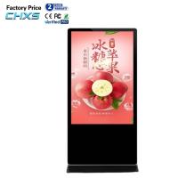 China 55 Inch IPS LCD Digital Signage Kiosk Touch Screen Indoor Smart WiFi Floor Stand Advertising Player Built-In CMS for sale