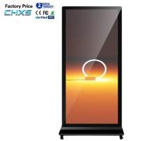 China 43 Inch Black Non Touch Indoor LCD Digital Signage Floor Stand Display Screen for Shopping Mall Retail Store for sale