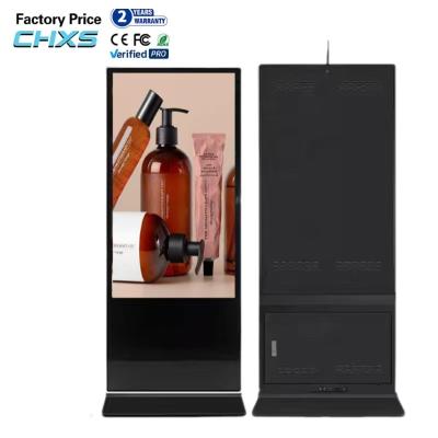 China CH Floor Standing LCD Digital Signage Kiosk 55 Inch Android Advertising Display with CMS Software for sale