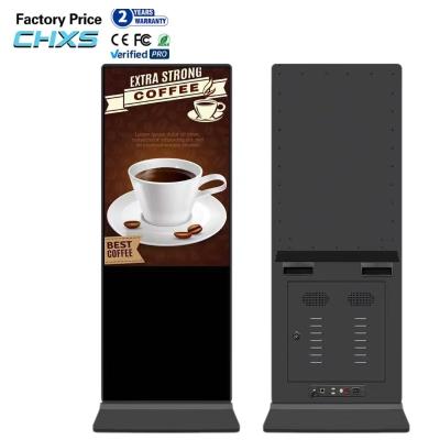 China 55 Inch 4K Touch Screen Digital Signage Kiosk Indoor Floor Standing Advertising Display for sale