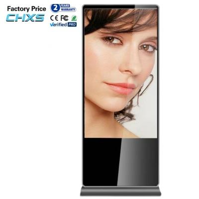 China Portable Digital Signage Display Stand 43-85 Inch Android Advertising Screen LCD Totem for sale