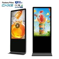 China 55 Inch Floor Standing Digital Signage Kiosk with Android Touch Screen 1920x1080 Display for sale