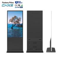 China 55 Inch 4K Digital Signage Display Indoor Kiosk with Built-in CMS Movable Floor Ceiling Mount 3840x2160 for sale