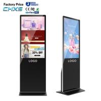China Indoor Use Android 43 49 55 Inch IPS LCD Advertising Kiosk Interactive Touch Screen Floor Standing Network Digital Signage for sale