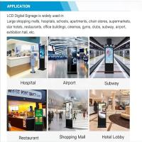 China CH Floor Standing LCD Digital Signage 55 Inch Vertical Poster Touch Smart Interactive Display Screen Totem for sale