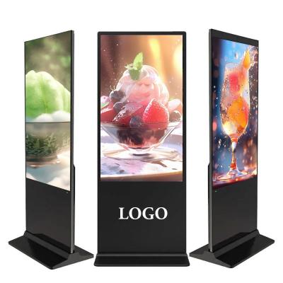 China CH 4K Indoor Touch Screen Display Stand 43 55 Inch Vertical LCD Panel Smart Advertising Digital Panel for Shopping Malls for sale
