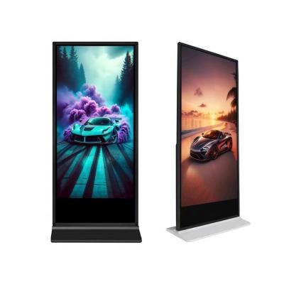 China CH 43/50/55/65 Inch Floor Stand Touch Screen Digital Signage with 2K/4K Resolution and Cloud-Based CMS for sale