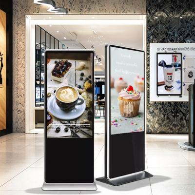 China 55 Inch Digital Touch Screen Totem Signage Commercial Display for Advertising for sale