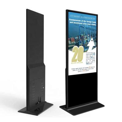 China 55 Inch Floor Stand Digital Signage Kiosk Android OS Cloud CMS Touch Screen 4K Display for sale