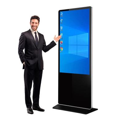 China CH Large Display Floor Stand Digital Signage with Touchscreen 2K/4K Resolution Cloud-Based CMS for Education & Retail Use for sale