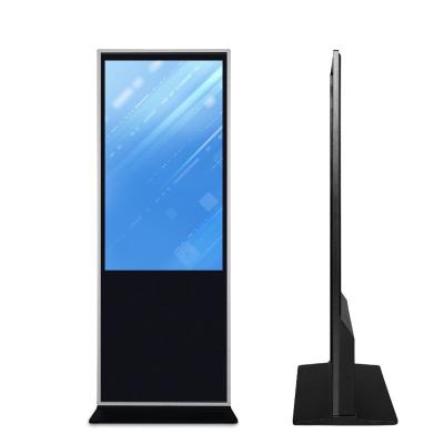 China 43 to 75 Inch Indoor Floor Standing LCD Digital Signage Screen 2K 4K Resolution Touch Screen for sale
