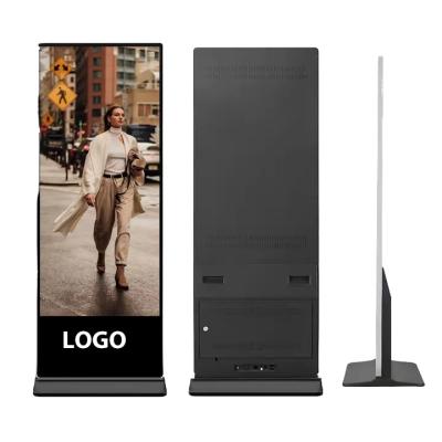 China Floor Standing Digital Kiosk 55 Inch 4K Interactive Advertising Display Signage for sale