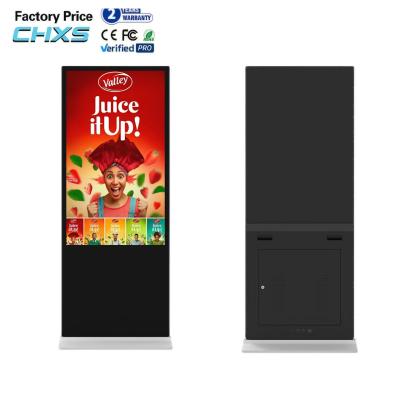 China 55 65 Inch Floor Standing LCD Digital Signage Touch Screen Interactive Display Totem for sale
