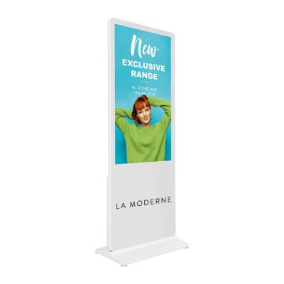 China 55 Inch LCD Digital Signage Vertical Touch Screen Totem Display for Shop Menu Business Advertising for sale