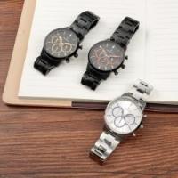 China Metal Men'S Sports Watch Strap Chronograph Waterproof Quartz Watch for sale