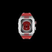 China 44/45mm Apple Watch Carbon Fiber  Black Titanium Case for sale