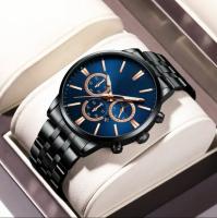 China OEM Men'S Quartz Watch Luminous Stainless Steel Water Resistant for sale
