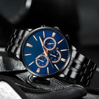 China OEM Men'S Quartz Watch Luminous Stainless Steel Water Resistant for sale