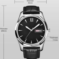 China Luminous Luxury Automatic Watches Men OEM Waterproof Leather Watch for sale
