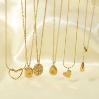 China Waterdrop Jewelry Pendant Necklace Stainless Steel Heart Luxury Chain Necklace for sale