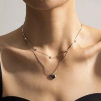 China Fashion Women Necklaces OEM Double Layer Necklace For Clavicle Chain for sale
