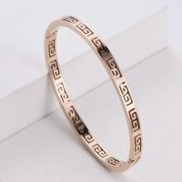 China Personalized Trendy Women'S Bracelets Fashion Stainless Steel Gold Bangle for sale