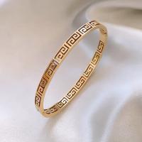 China ODM 24k Gold Bangle Bracelet Stainless Steel No Fade Women'S Fashion Bracelets for sale