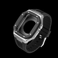 China Rubber Strap Apple Watch Case 45mm Luxury Apple Watch Case OEM for sale