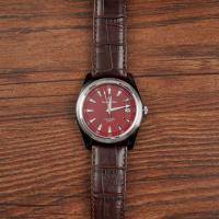 China Modern Men'S Quartz Watch Leather Quartz Watch With Stainless Steel Band for sale