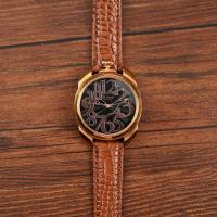 China Sophisticated Quartz Leather Watch Water Resistant 23cm Band Length for sale